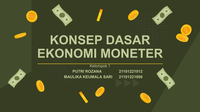 Ekonomi moneter ppt | PPT