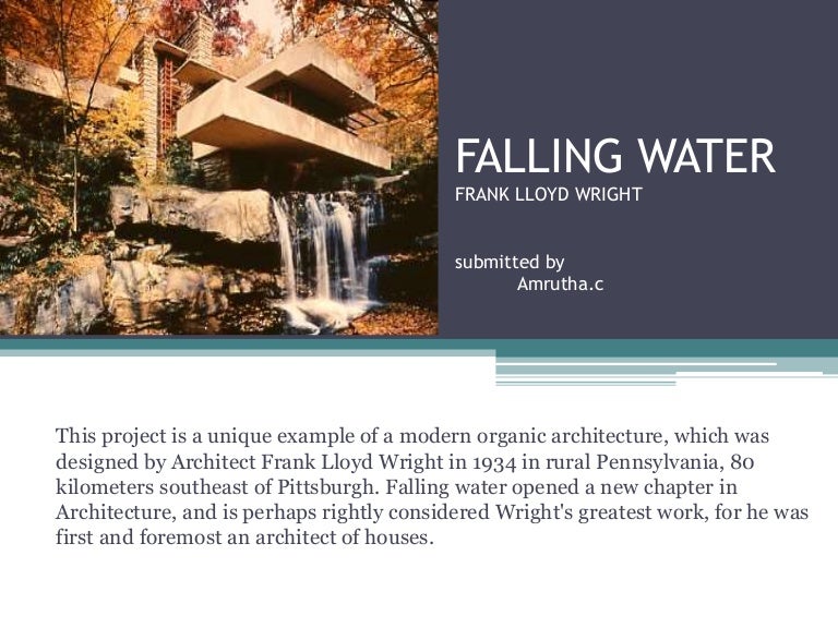 Falling water