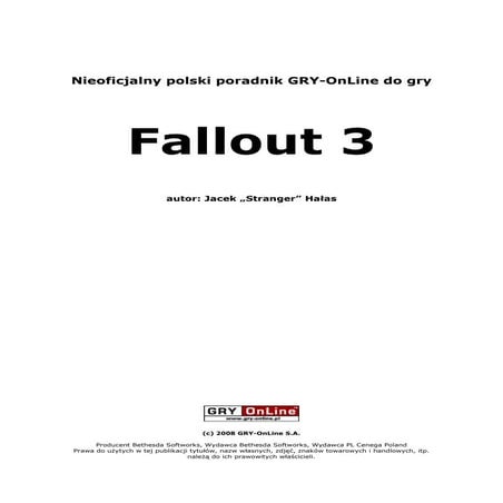 Fallout 3 Poradnik Pdf