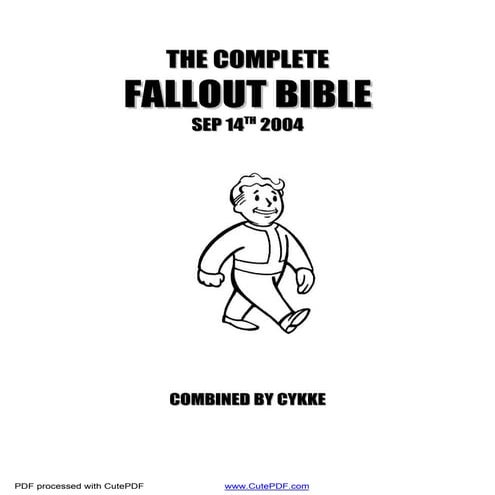 Fallout Bible Complete | PDF