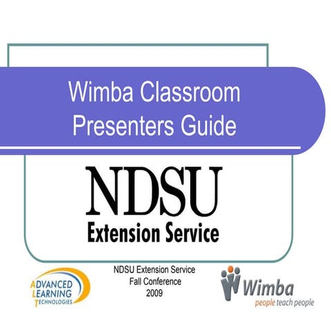 Wimba Presenters | PPT
