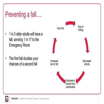 Fall Prevention for Older Adults in the community | PPTX