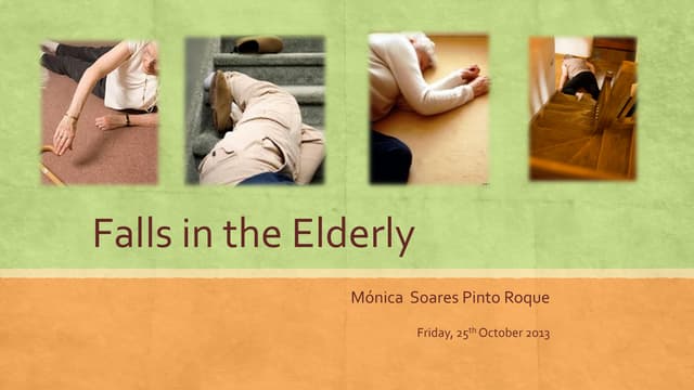 Senior Fall Prevention | PPT