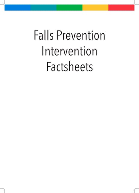 Person Centred Care approach to Fall Prevention in Nursing Homes. | PPT