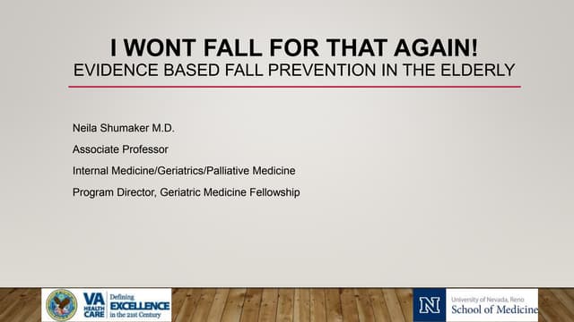 2016: Falls in Older Adults Risk Assessment and Interventions-Shumaker ...