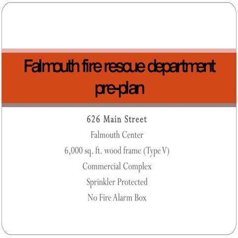 FFRD Pre-Plan 626 Main St | PPT