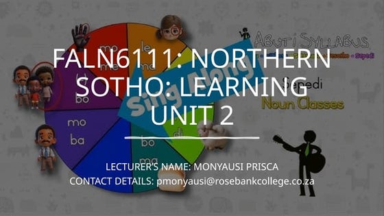 Mehuta ya direto tsa sesotho sa leboa ( Sepedi) | PPTX