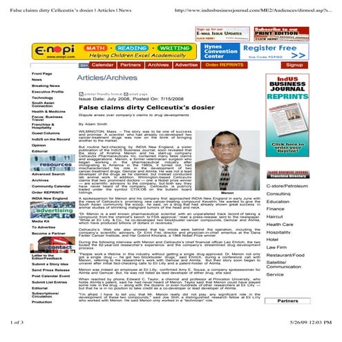 Investigation: Drugmaker's claim suspect | PDF | Cancer | Diseases and ...