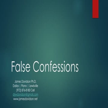 False - Confessions - Presentation .pptx