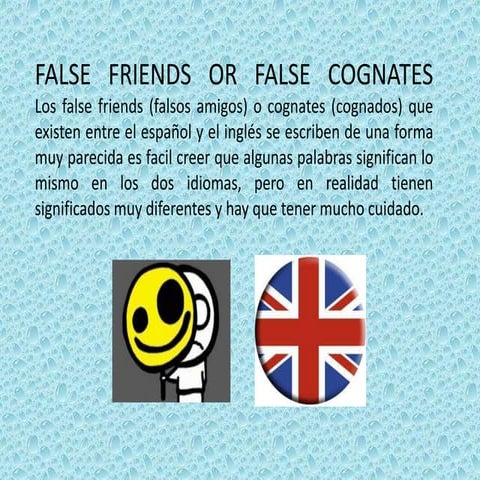False cognates | PPTX