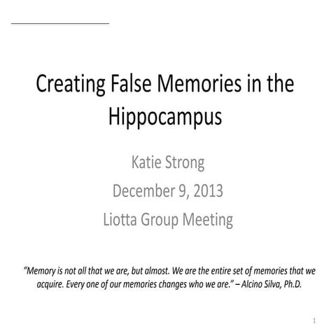 False memories | PPTX