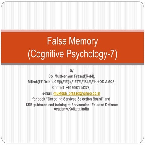 False Memory
