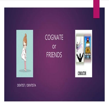 False or true cognates | PPTX