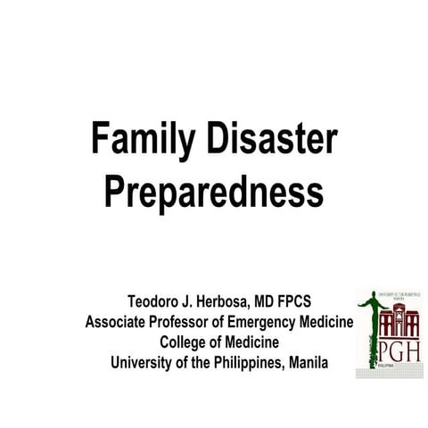 Family disaster prepradeness | PPTX
