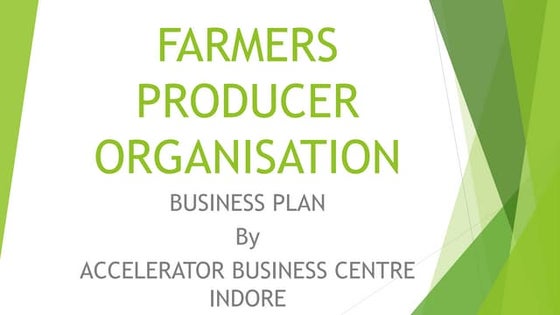 Farmer producer organization (fpo) | PPTX | Agriculture | Industries