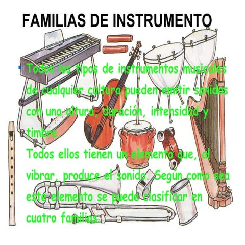 Familas de instrumentos | PPT