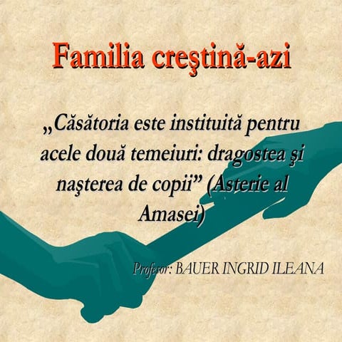 familia crestina astazi, material power point | PPT