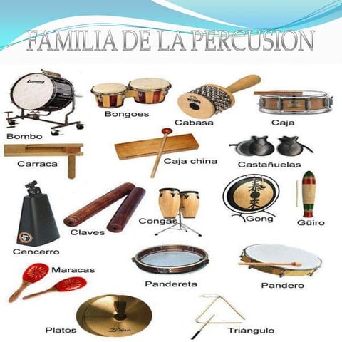 Familias de instrumentos musicales