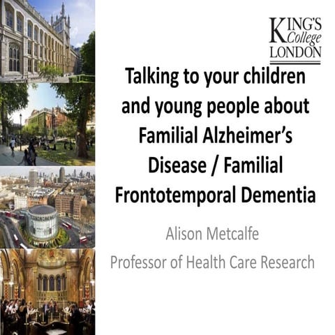 Talking to your children and young people about Familial Alzheimer's ...