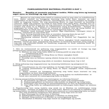 Lesson Plan sa Filipino BSED (Sanhi at Bunga) | DOCX