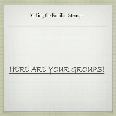 Familiar strange challenge 1213 | KEY