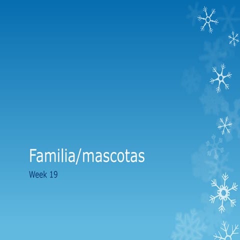 Familia y mascotas | PPTX