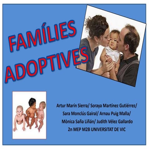 Families adoptives powerpoint | PPTX