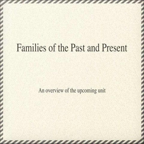 Ways of life in past and present | PPT
