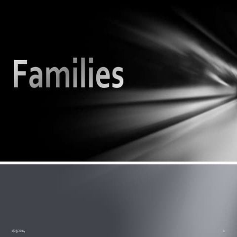 Families powerpoint | PPT