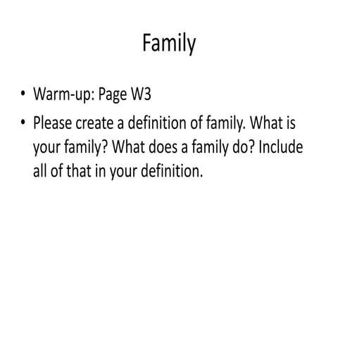 Family | PPT