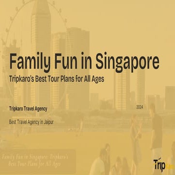 Family Fun in Singapore: Tripkaro’s Best Tour Plans for All Ages | PDF