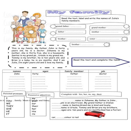 Family members-and-possessive-adjectives-activities-promoting-classroom ...