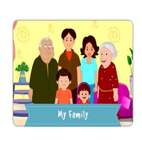 Family members vocabulary: mother, father, brother, sister, grandpa ...