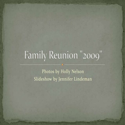 Family Reunion | PPT