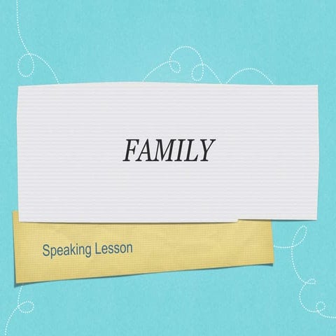 Family Members Vocabulary: Relatives and Words | PPT