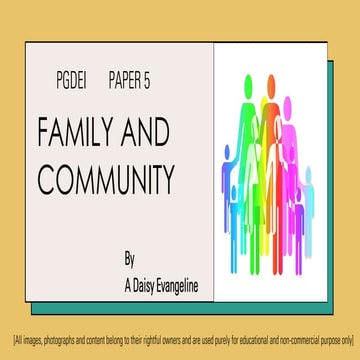 FAMILY AND COMMUNITY & FAMILY LIFE CYCLE | PDF