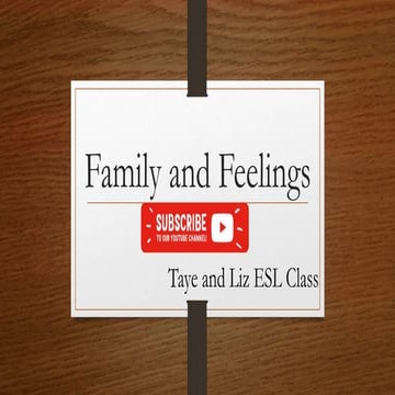 Family and feelings | PPT