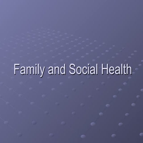 Basic and Social Needs of the Family | PPTX