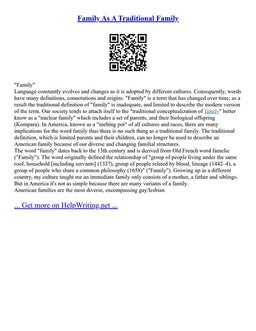 Family In Sociology Perspective | PDF