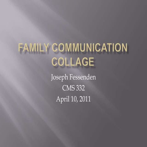 Family communication collage | PPTX