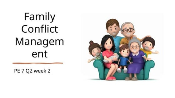 Family Conflict Management and Physical Activities to strengthen ...