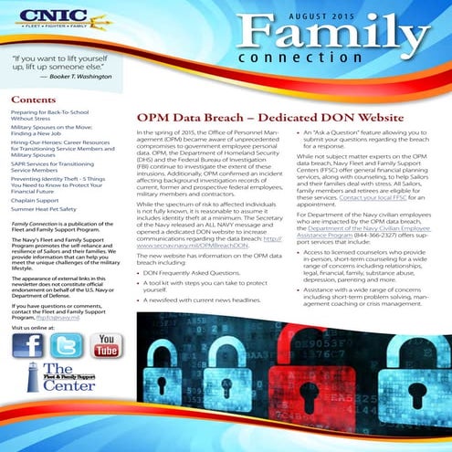 Family Connection Newsletter August 2015 | PDF