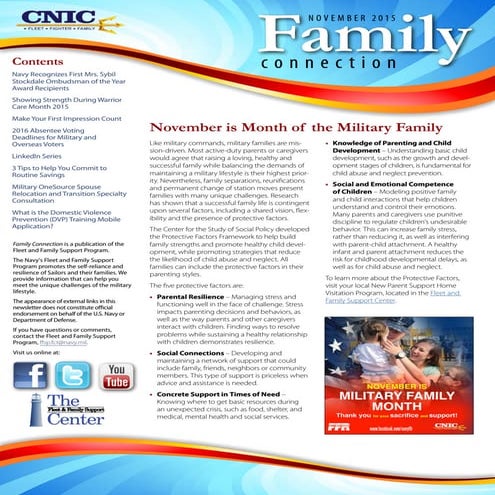 Family Connection Newsletter November 2015 | PDF