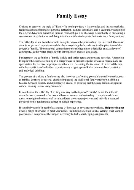 Importance Of Family Essay.pdf