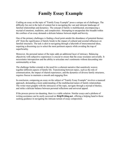 Essay About The Family.pdf