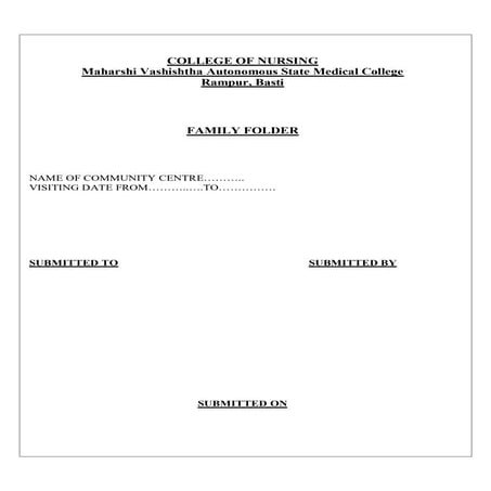 Family folder format | PDF