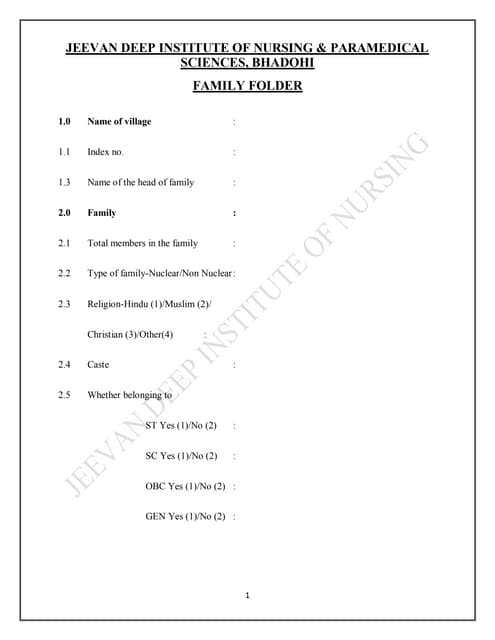 Family folder format | PDF