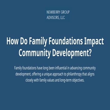 Family Foundations Advisory Services | PPTX
