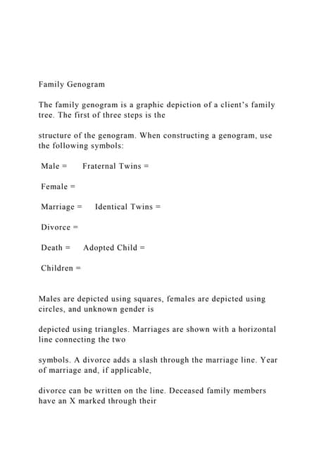 Constructing the genogram | PPT