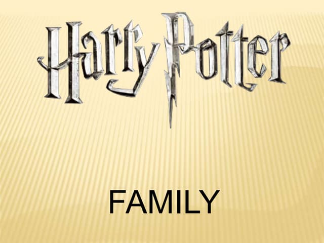 Harry Potter's Family | PPTX